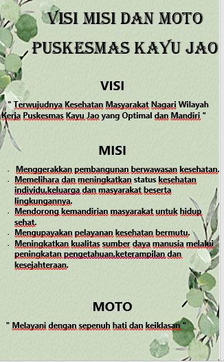 VISI MISI DAN MOTO PELAYANAN